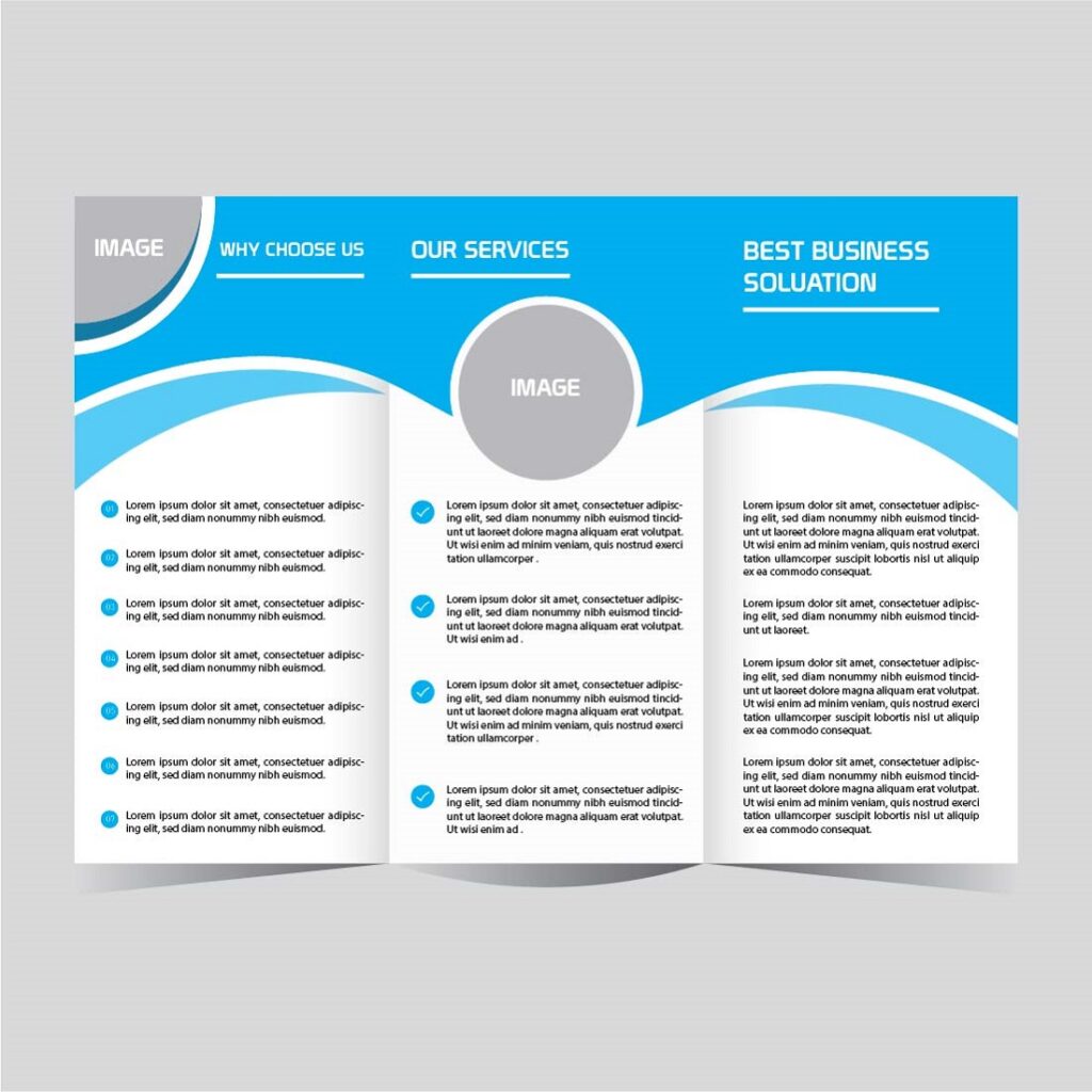 Business tri fold brochure design template editable and resizable ...