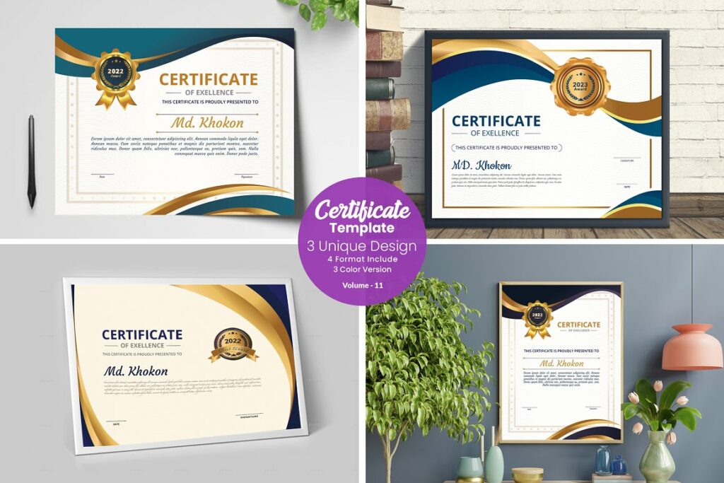 Multipurpose Certificate Template - MasterBundles