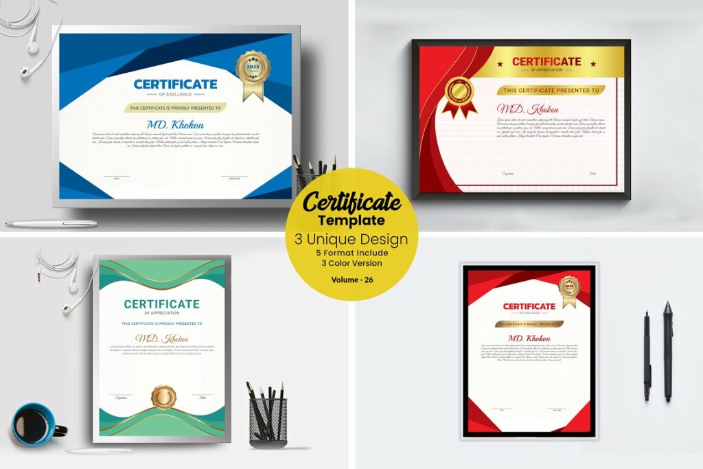 Multipurpose Certificate Template - MasterBundles