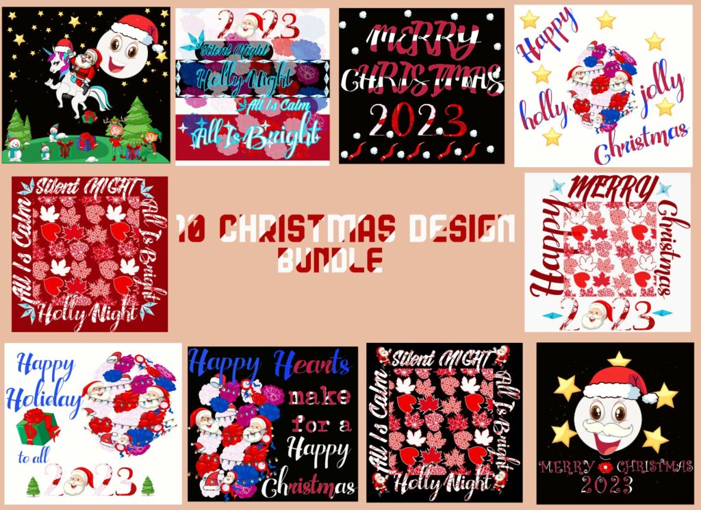 10 CHRISTMAS DESIGN BUNDLE - MasterBundles