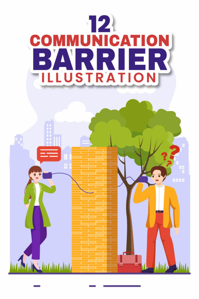 12 Communication Barrier Illustration - MasterBundles