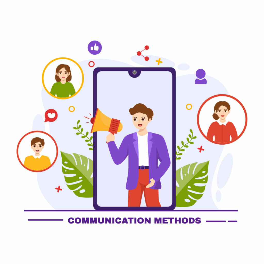12 Communication Methods Illustration - MasterBundles