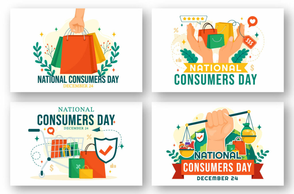 14 National Consumer Day Illustration - MasterBundles