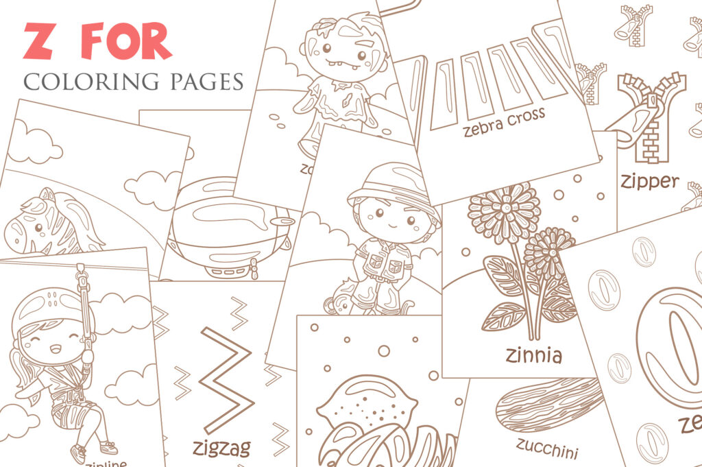 Alphabet Z For Vocabulary School Letter Reading Writing Font Study ...