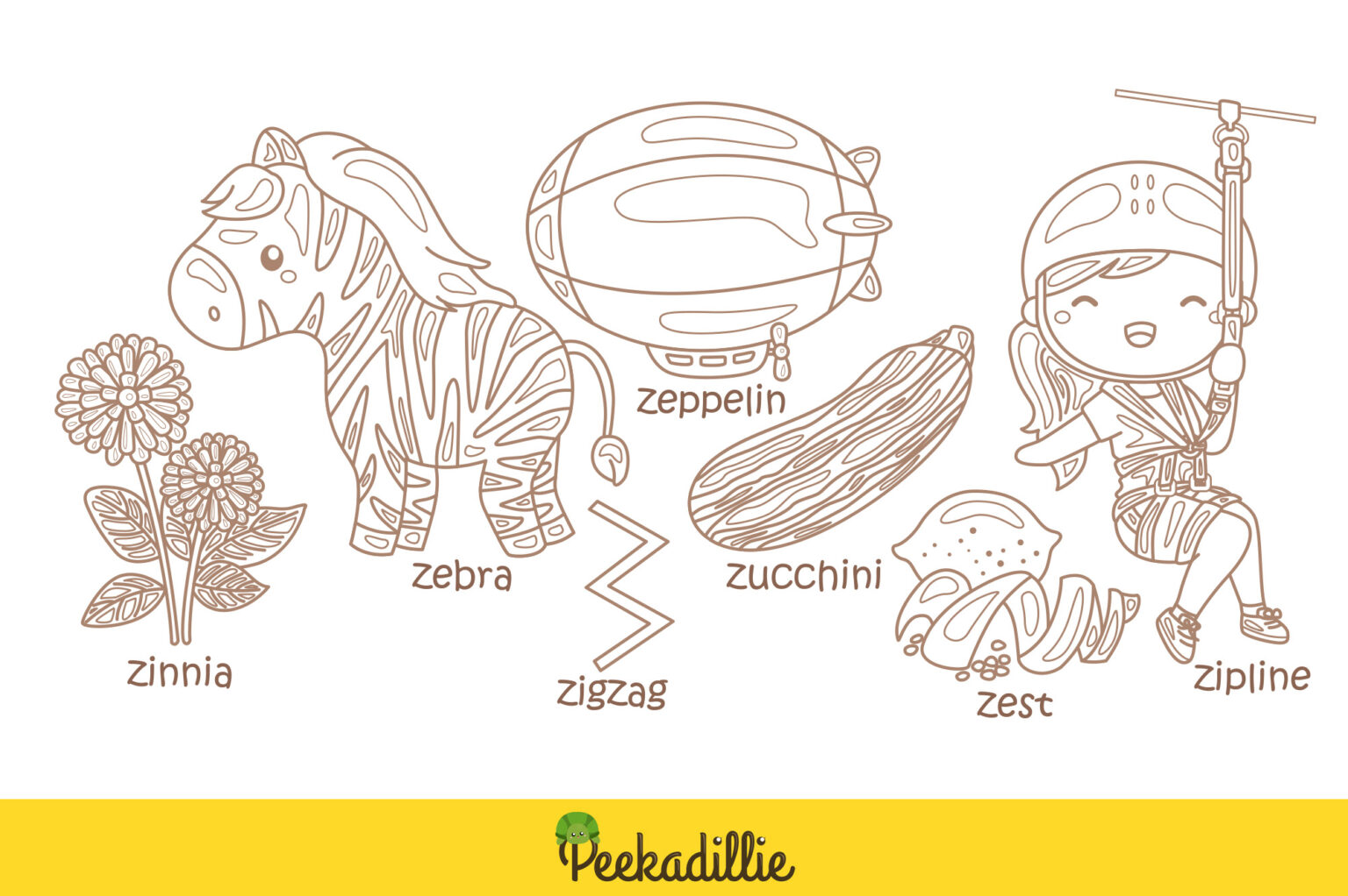 Alphabet Z For Vocabulary School Letter Reading Writing Font Study ...