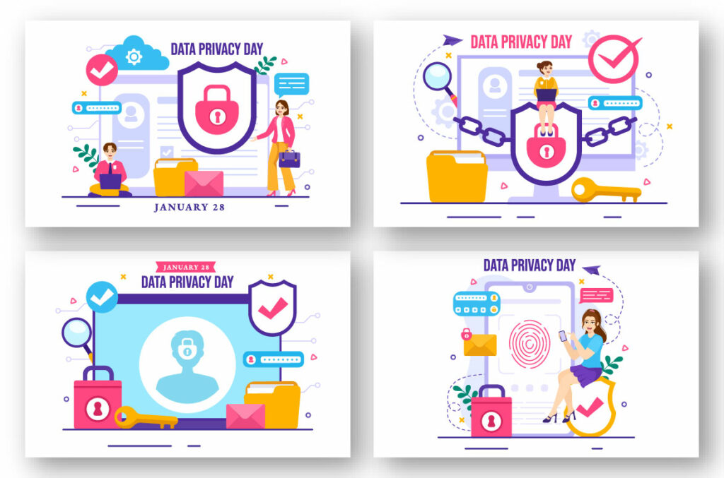 13 Data Privacy Day Illustration - MasterBundles