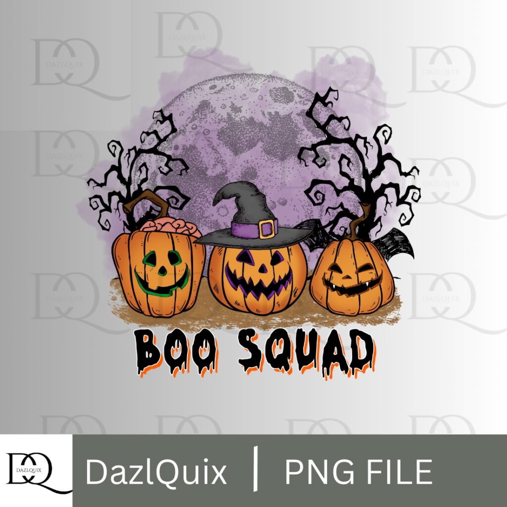 Halloween Boo Squad Pumpkin SPOOKY