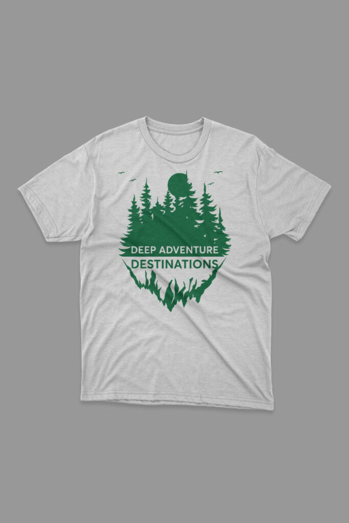 Deep Adventure Destinations T Shirt Design - MasterBundles