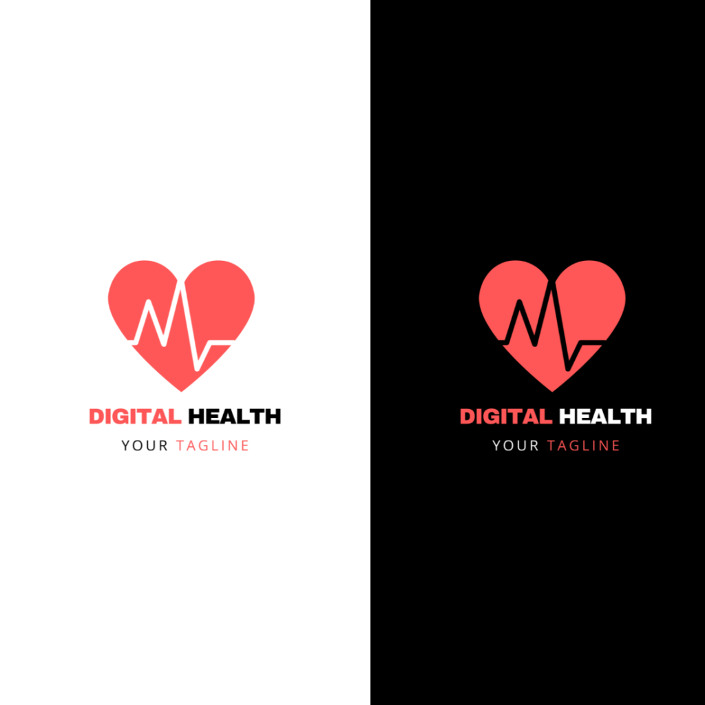 Digital Health Logo Design - MasterBundles