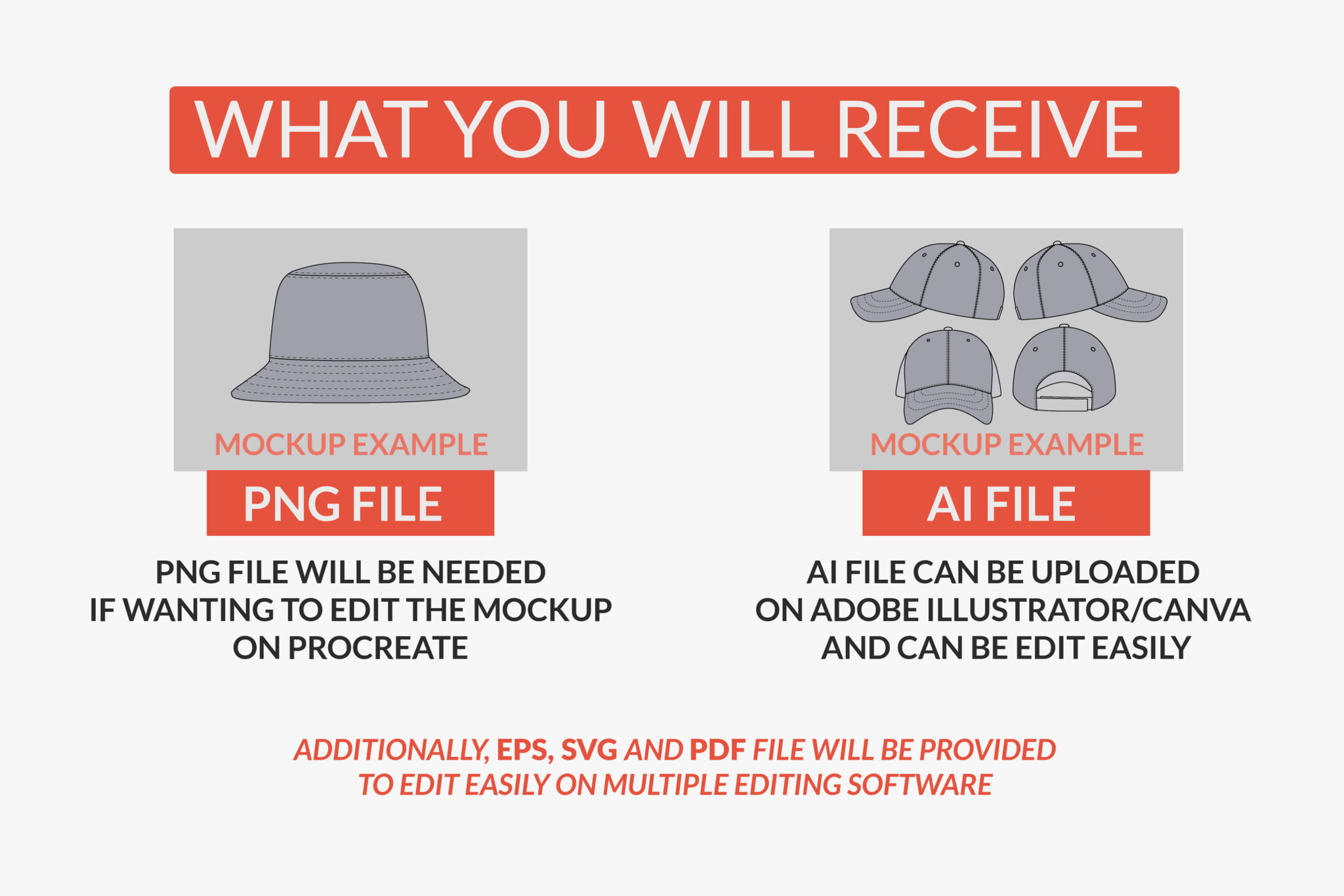 Essential Headwear Vector Mockup Tech Pack - MasterBundles