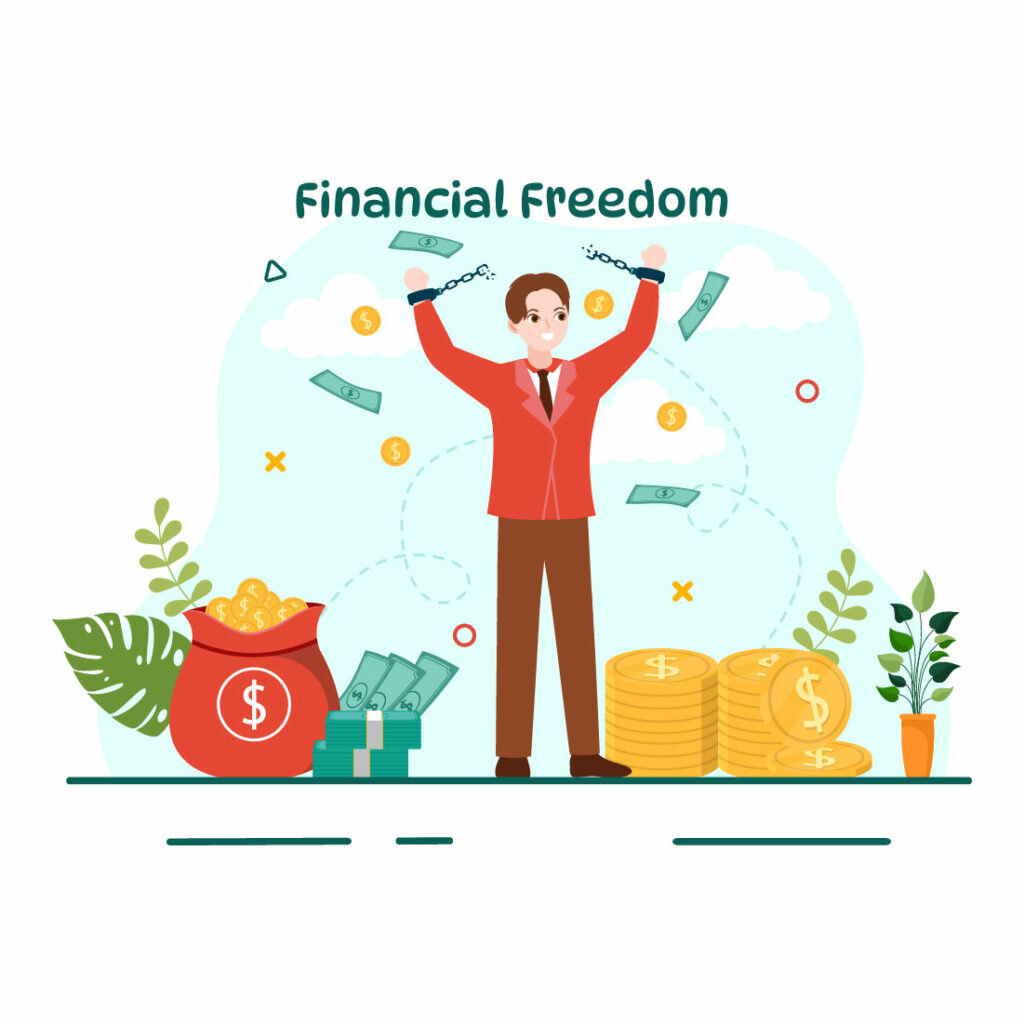 12 Financial Freedom Vector Illustration - MasterBundles