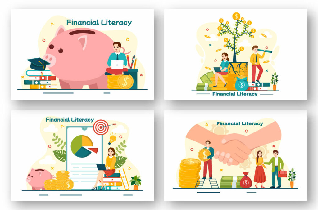 12 Financial Literacy Illustration - MasterBundles