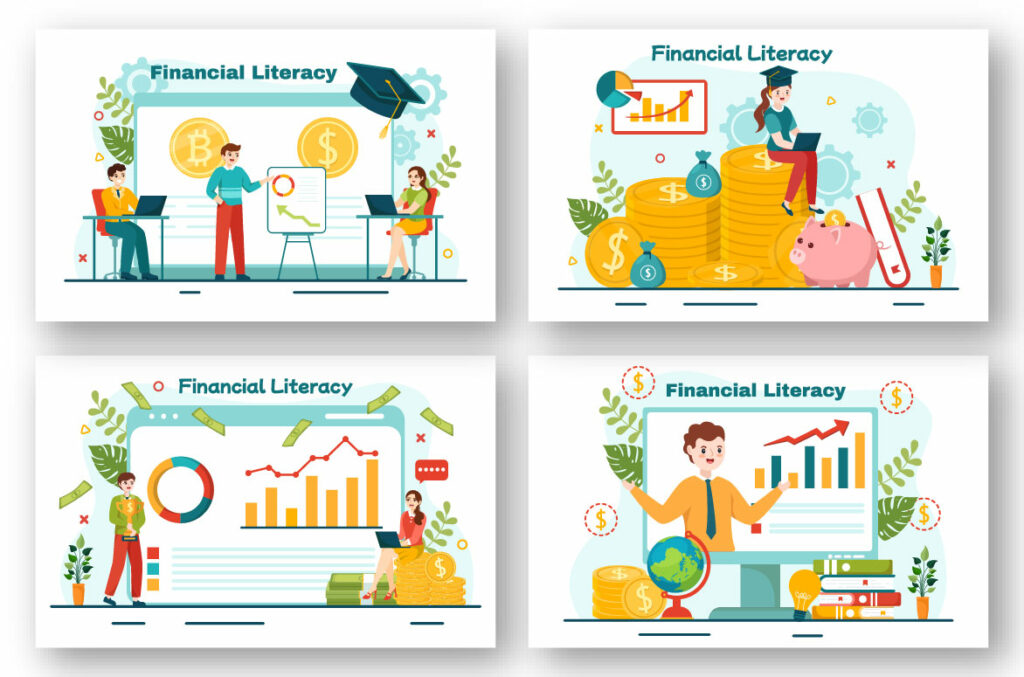 12 Financial Literacy Illustration - MasterBundles