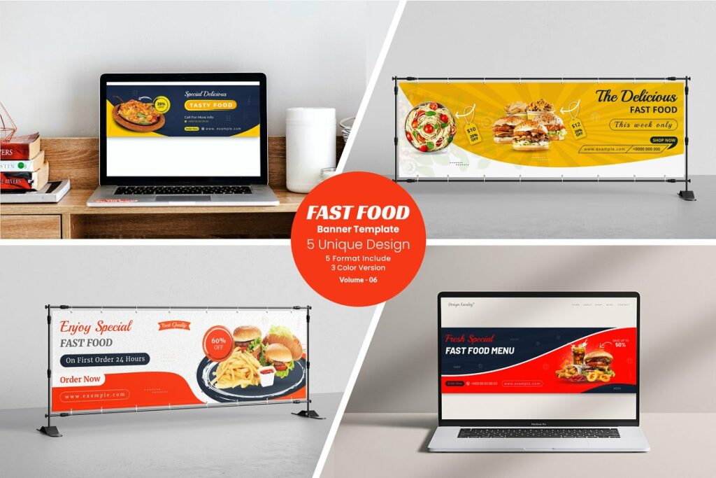 Food Banners Sliders & Feature - MasterBundles