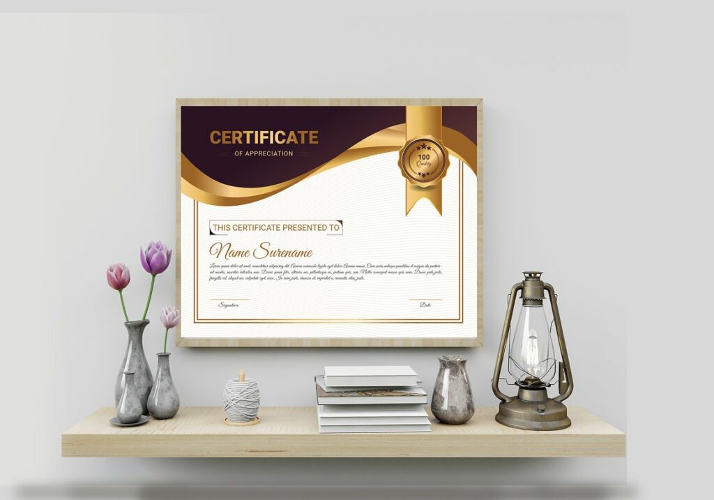 Creative Certificate Design Template - MasterBundles