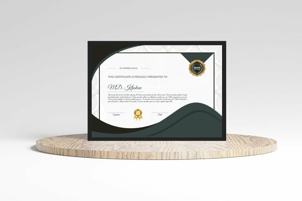 Modern Creative Certificate Design - MasterBundles