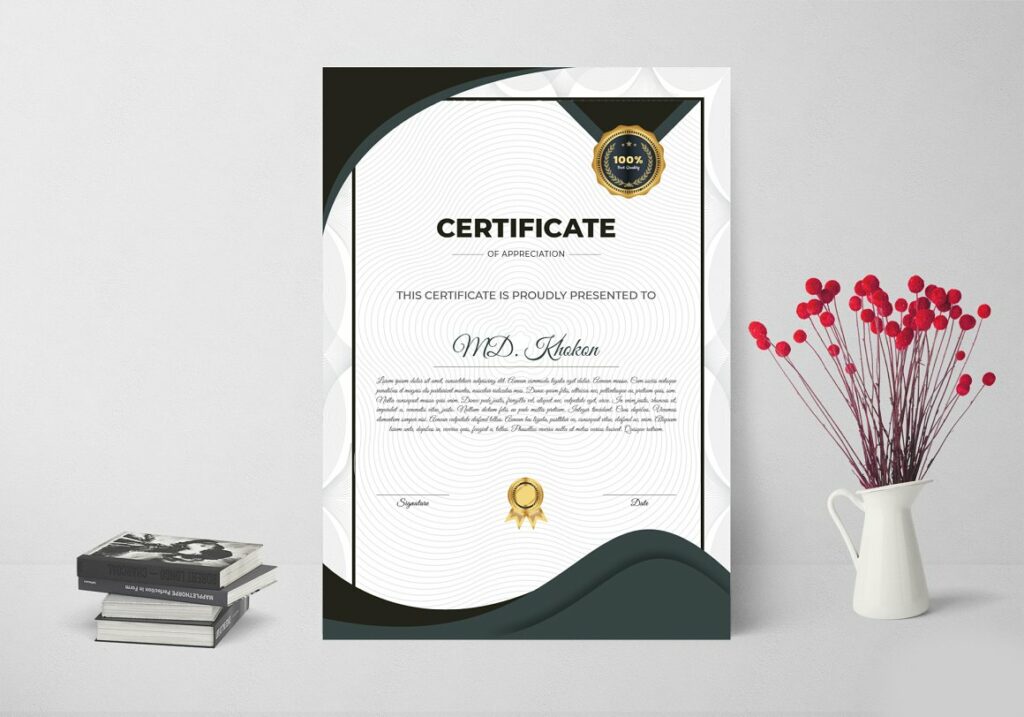 Modern Creative Certificate Design - MasterBundles