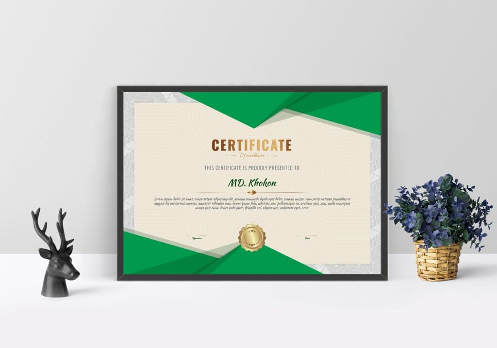 Modern Creative Certificate Design - MasterBundles