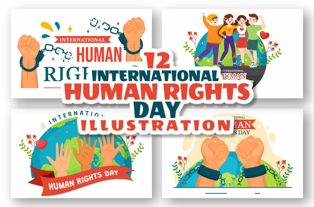 12 International Human Rights Day Illustration - MasterBundles