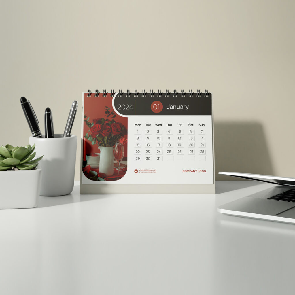 Desk Calendar Design 2024 - MasterBundles