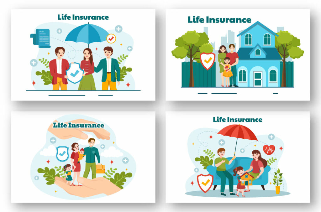 12 Life Insurance Vector Illustration - MasterBundles