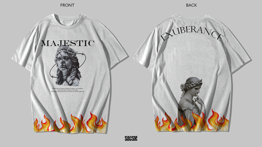 -MAJESTIC- GREEK MYTH STREETWEAR T-SHIRT DESIGN - MasterBundles