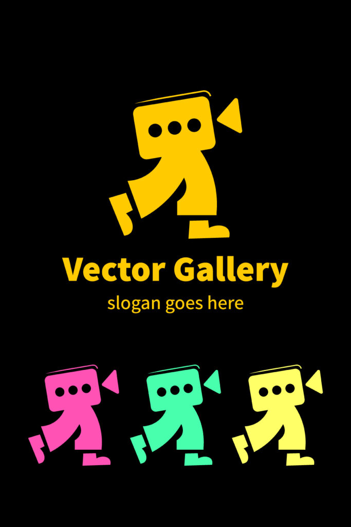 Film Camera man Logo Template - MasterBundles