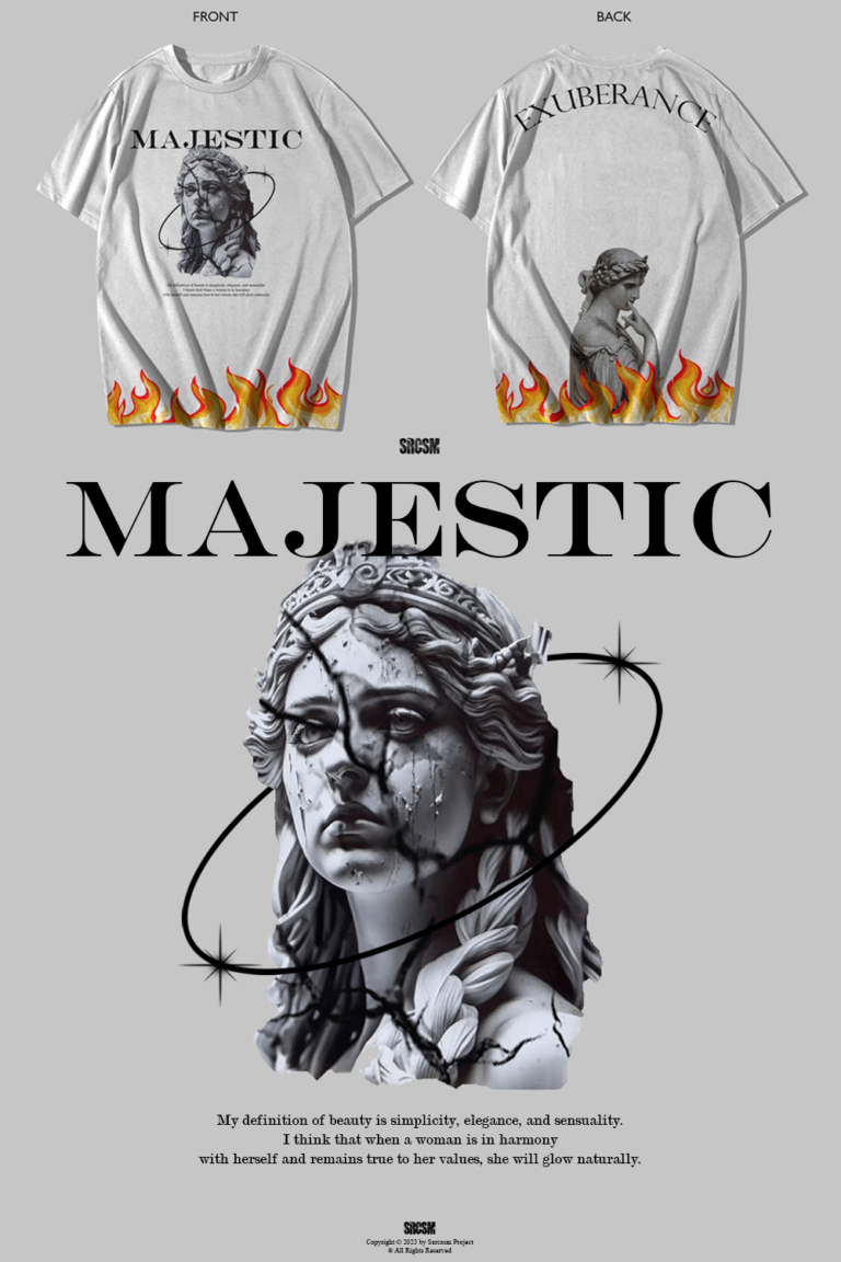 -MAJESTIC- GREEK MYTH STREETWEAR T-SHIRT DESIGN - MasterBundles
