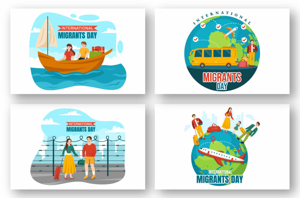 12 International Migrants Day Illustration - MasterBundles