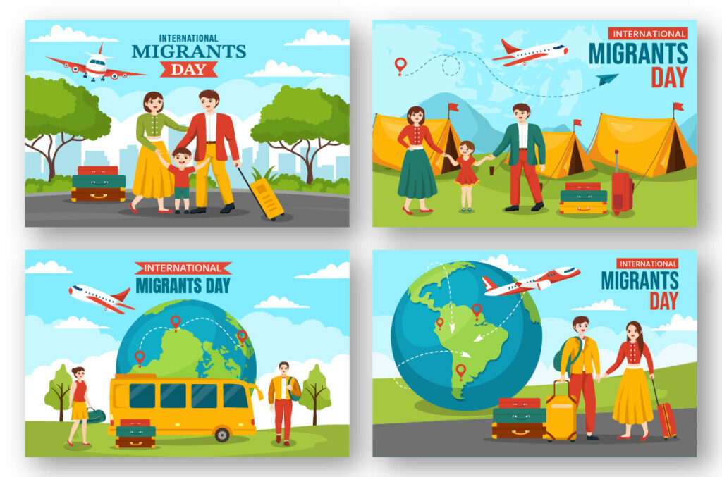 12 International Migrants Day Illustration - MasterBundles