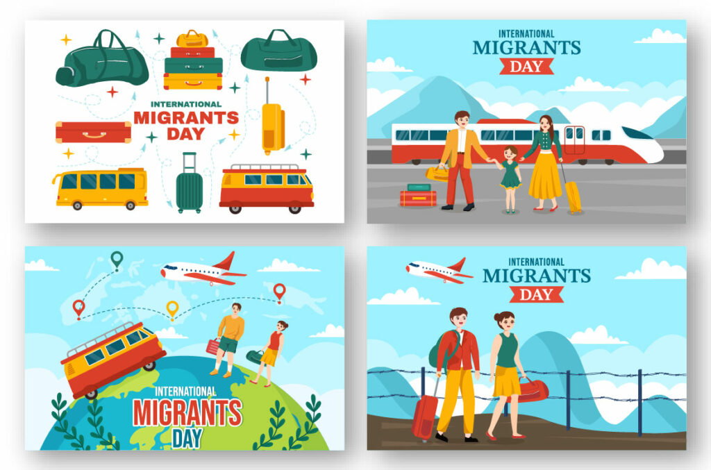 12 International Migrants Day Illustration - MasterBundles