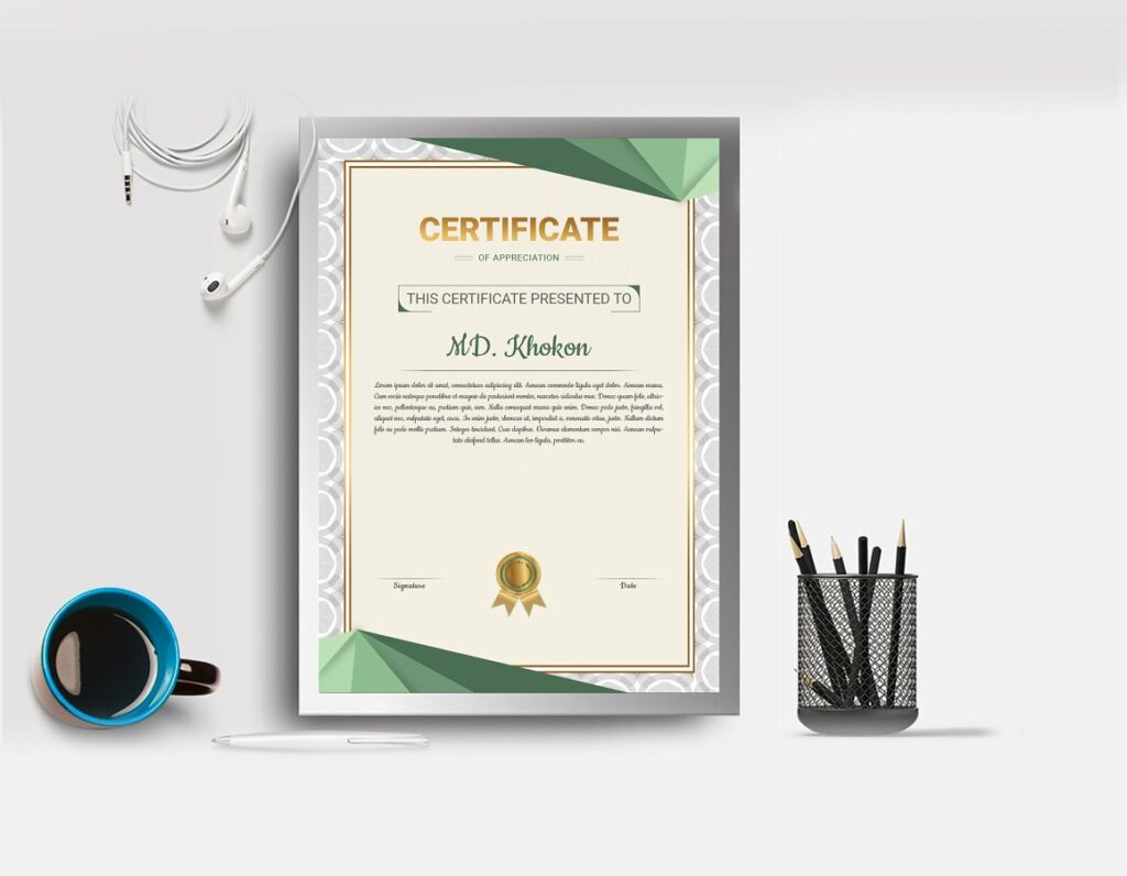 Professional Diploma Certificate V-30 - MasterBundles