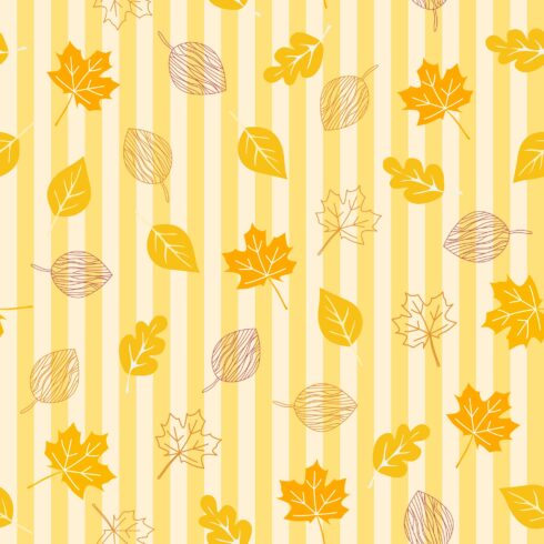 Set of three modern seamless patterns in golden, yellow, orange, beige ...