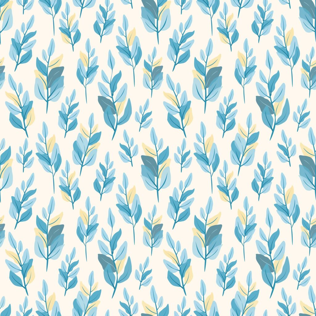 Modern seamless pattern in three color schemes - blue, green, purple ...