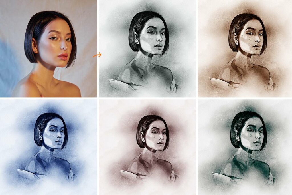 Realistic Pencil Drawing Action - MasterBundles