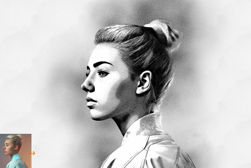 Realistic Pencil Drawing Action - MasterBundles