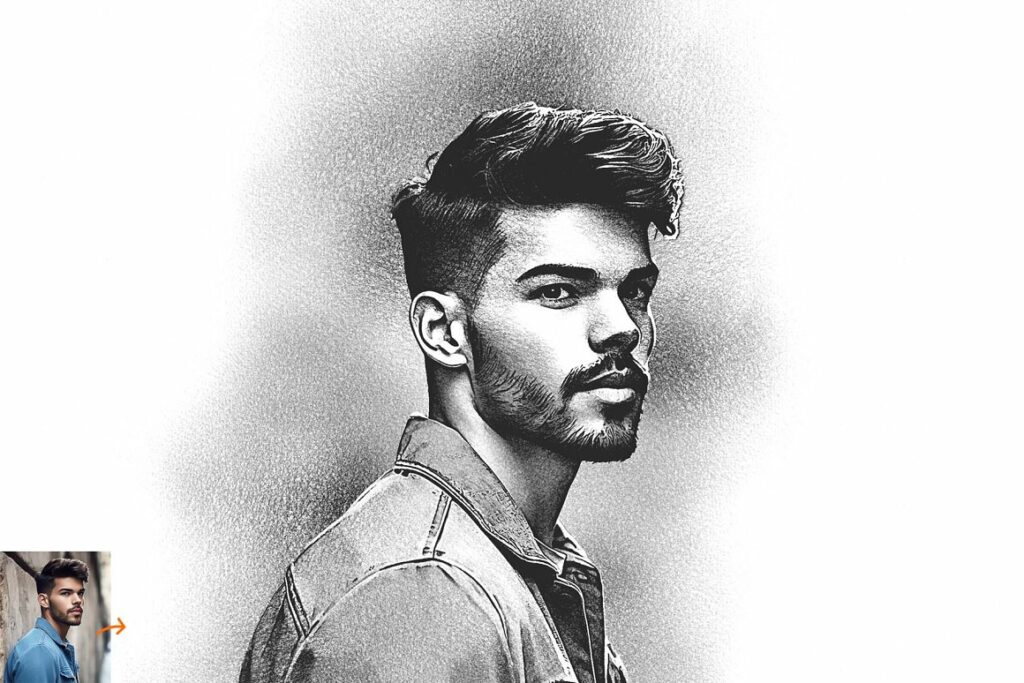 Realistic Pencil Drawing Action - MasterBundles
