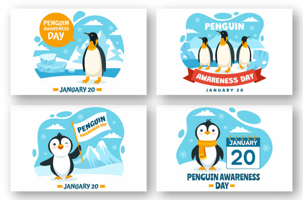 9 Penguin Awareness Day Illustration - MasterBundles