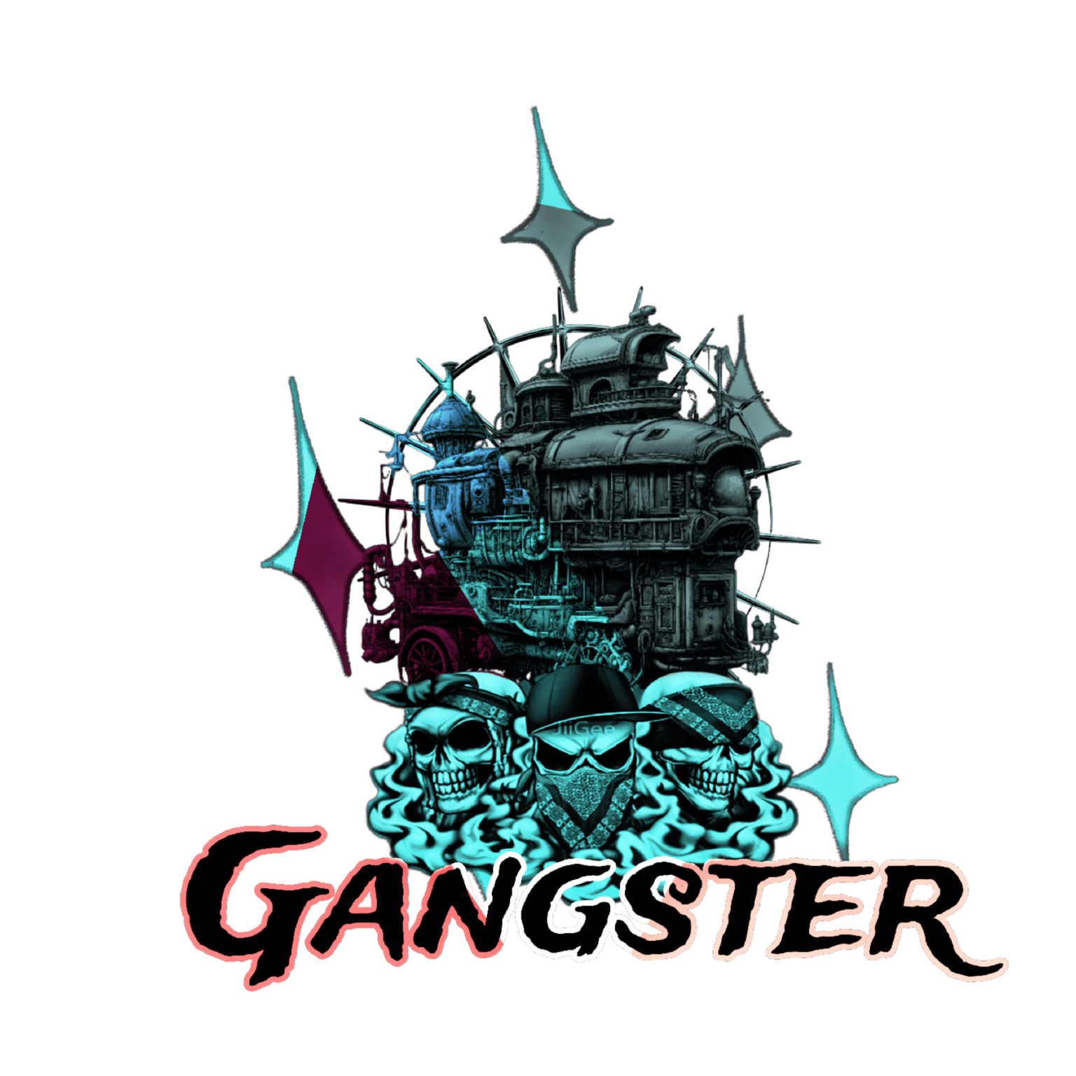 Gangstar Big Weve Gangster Design T-Shirt - MasterBundles