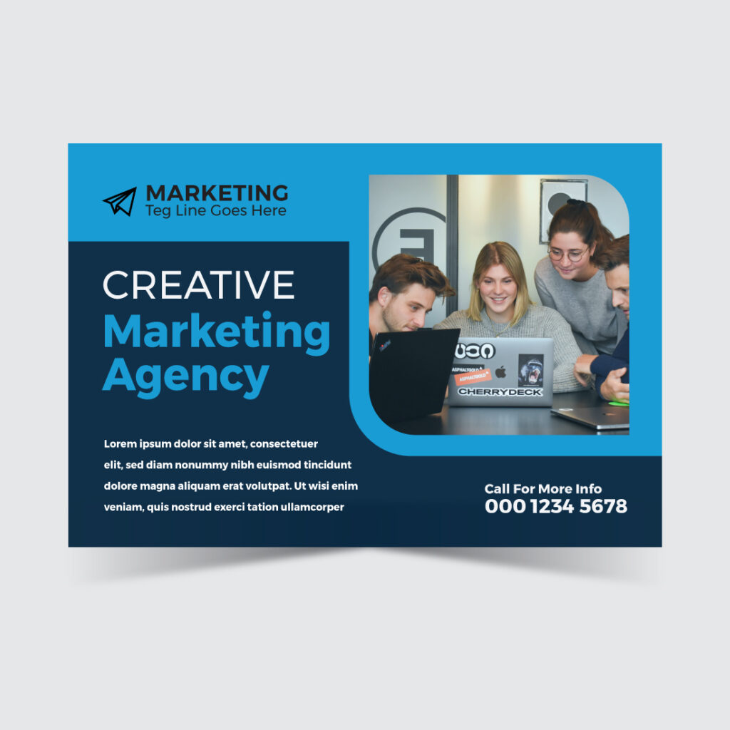 postcard design - MasterBundles