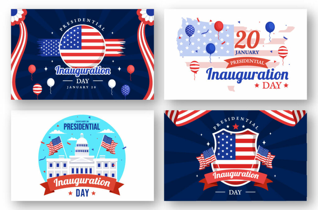 12 USA Presidential Inauguration Day Illustration - MasterBundles