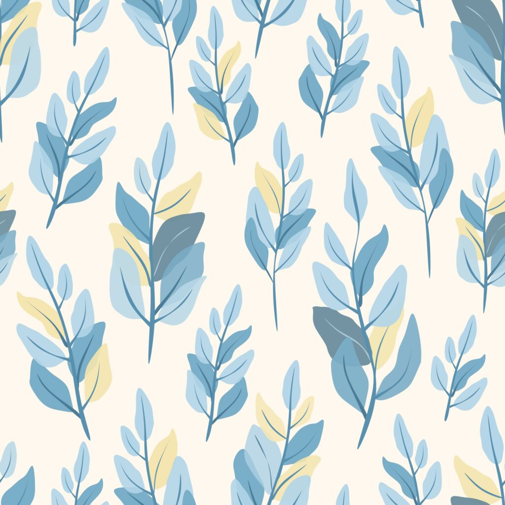 Modern seamless pattern in three color schemes - blue, green, purple ...
