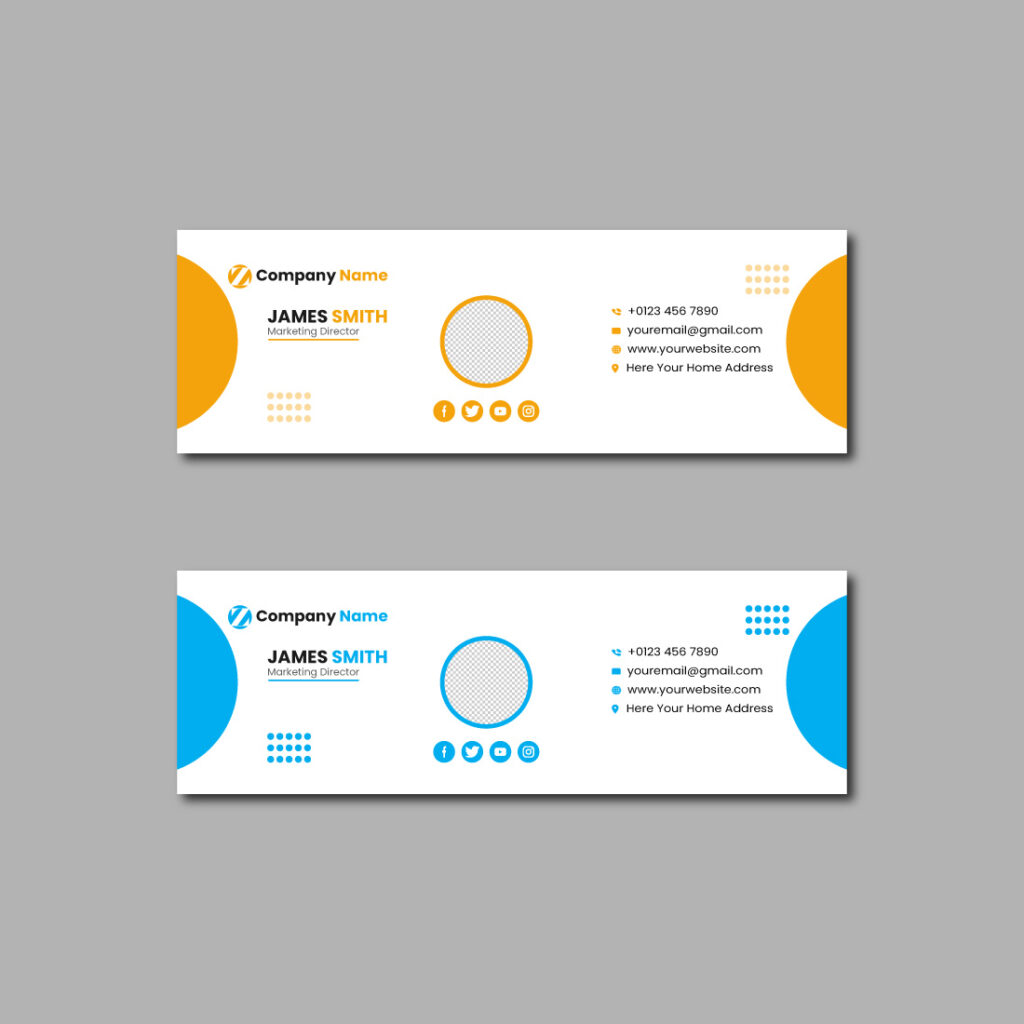 Email Signature Template Design or Professional Facebook Cover Design ...