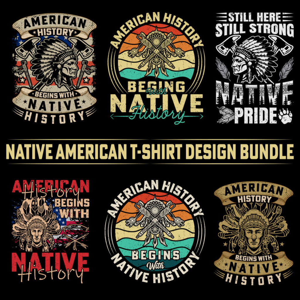 American History Begins With Native History Bundle Native American T