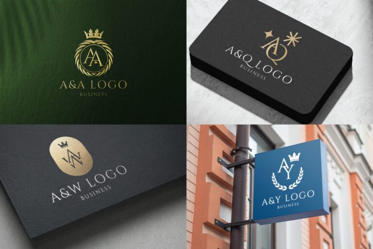 Letter A Combination Logo Maker Pack - MasterBundles