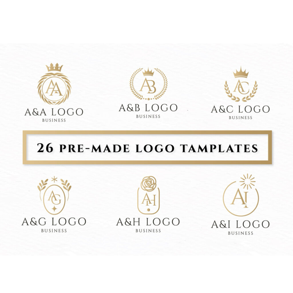 Letter A Combination Logo Maker Pack - MasterBundles