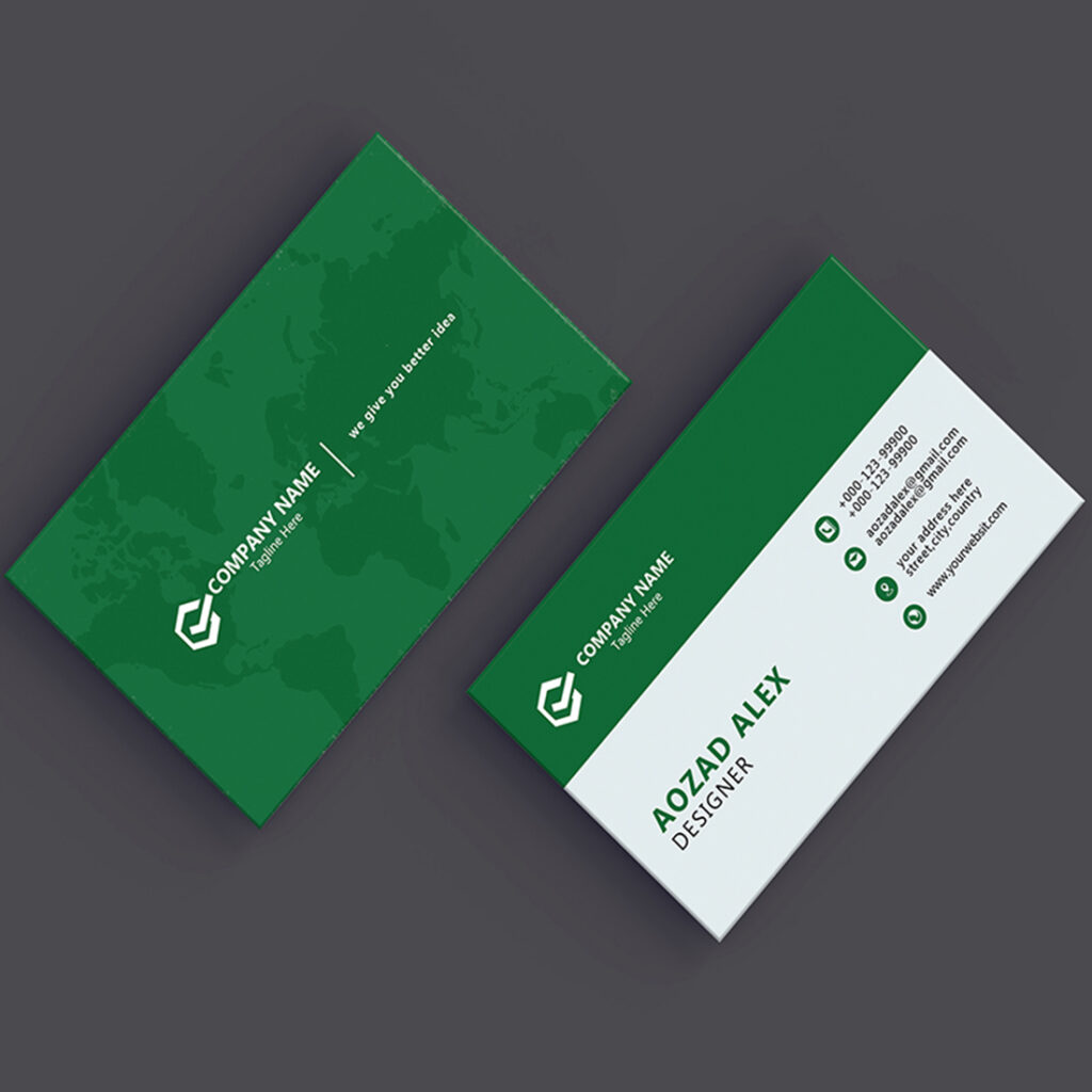 Modern Business Cared Design template. 3 item included - MasterBundles