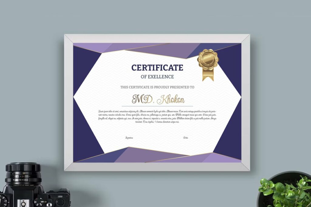 Luxury Certificate Template - MasterBundles