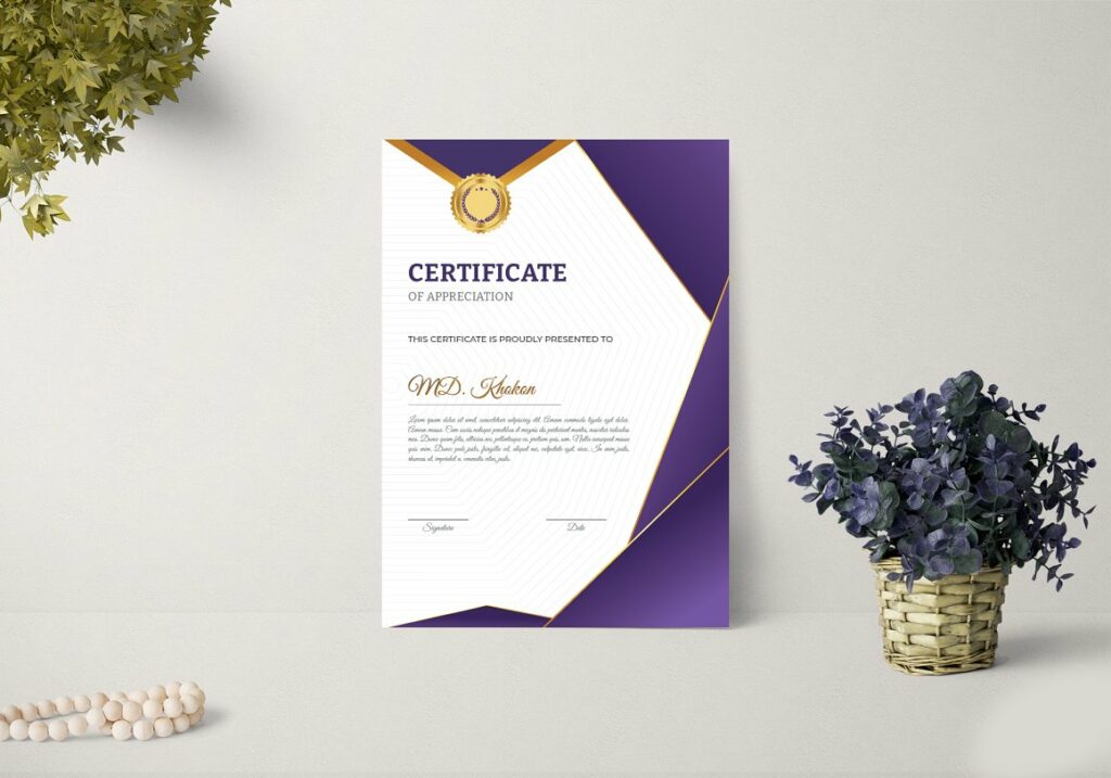 Modern Creative Certificate Design - MasterBundles