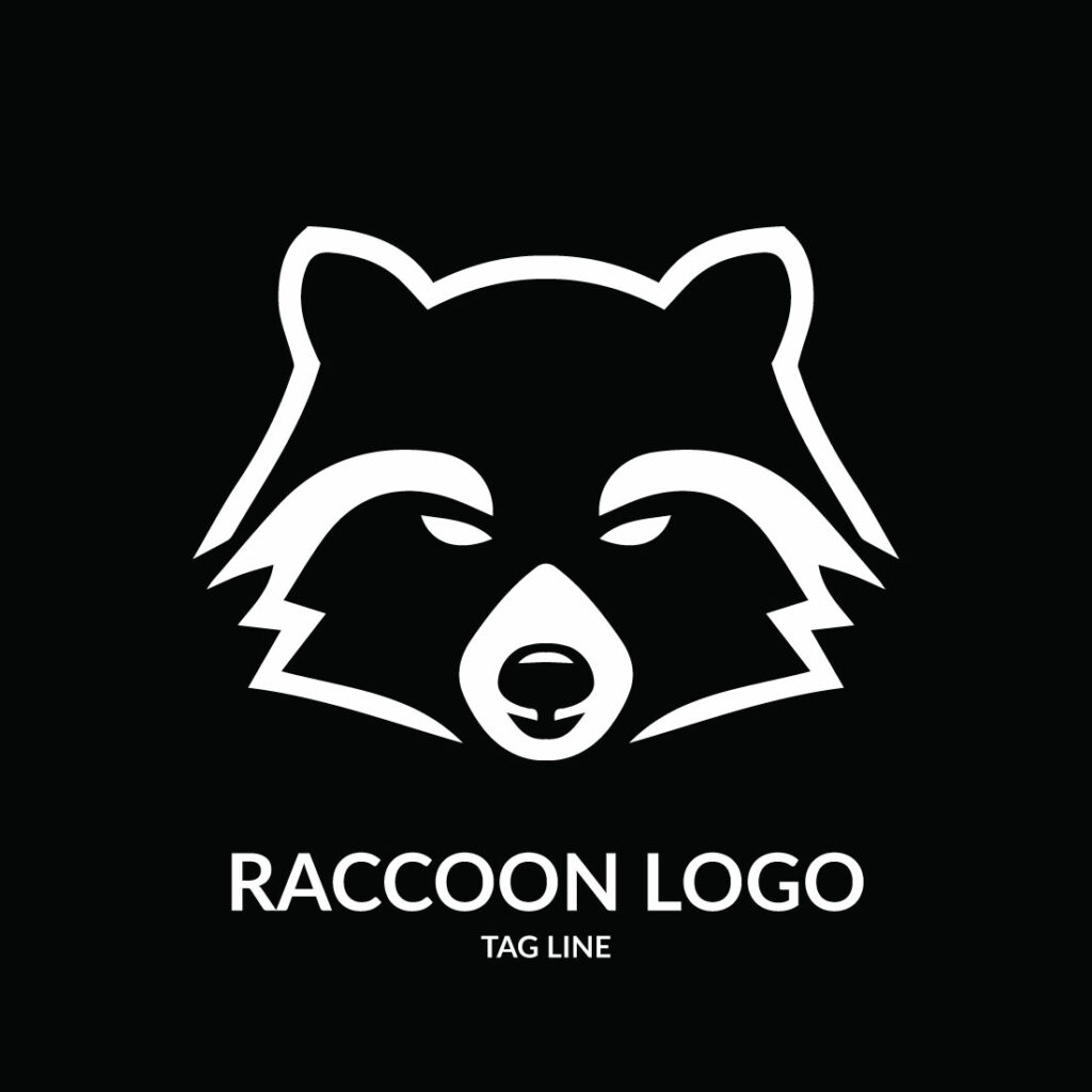 Raccoon Head Logo Template - MasterBundles